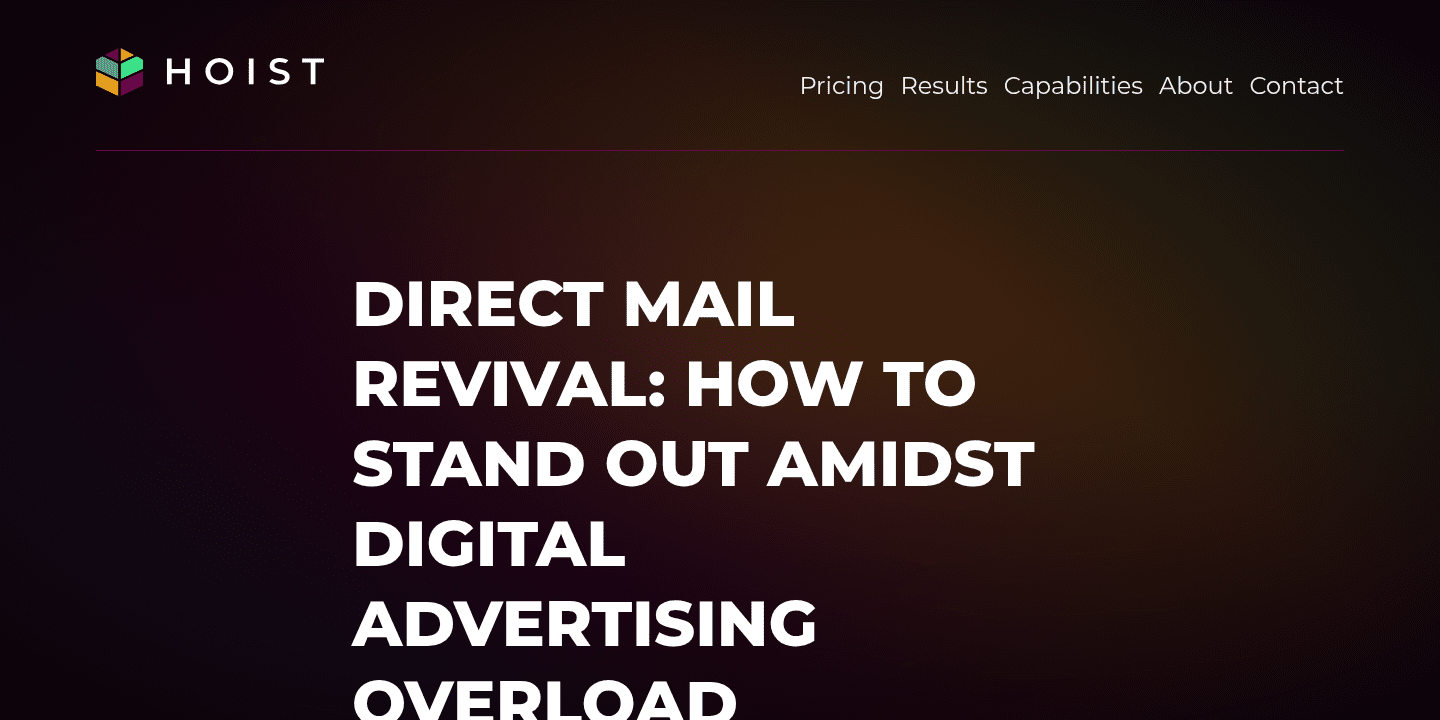 Direct Mail Revival: How to Stand Out Amidst Digital Advertising Overload