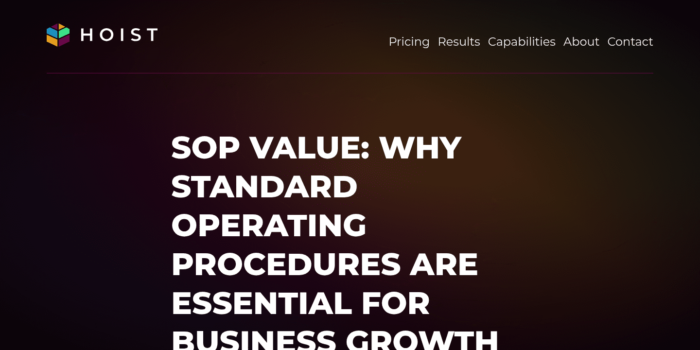 SOP Value: Why Standard Operating Procedures Are Essential for Business ...